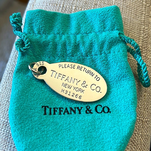 Tiffany & Co. | Jewelry | Tiffany Co Sterling Silver Monogrammed Tag ...